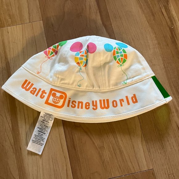 Disney | Accessories | Disney Bucket Hat 5th Anniversary Mickey Balloon ...